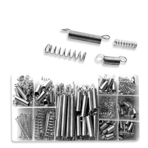 200pc Spring Assortment- 75# Spring Steel, Zinc Plated | eBay