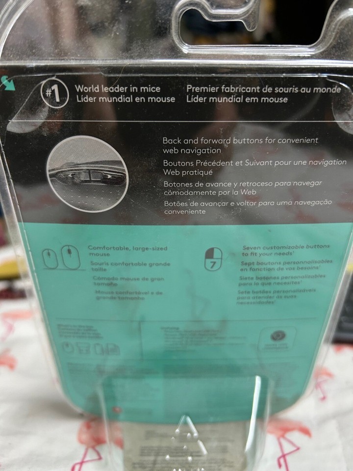 NEW Logitech M510 Wireless Control Plus Large Size Comfort Grip Mouse ...