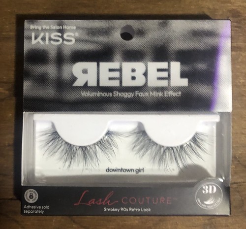 KISS Lash Couture Rebel Collection False Eyelashes Shaggy Faux Mink ...