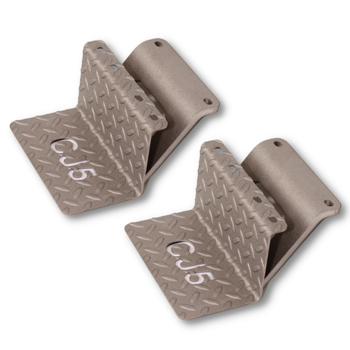 CJ5 Side Steps Compatible with Classic Jeep CJ Vehicles | Gray | Pair ...