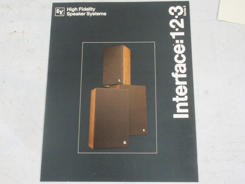 EV electro Voice Interface: 1.2.3 Series II Brochure speaker Catalogue ...
