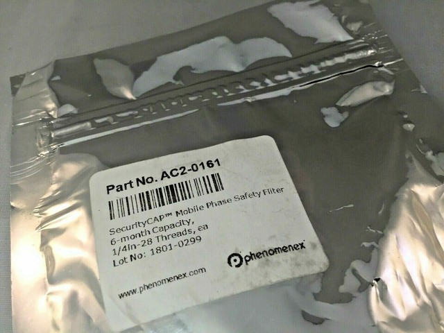 2pk Phenomenex SecurityCAP Mobile Phase Safety Filter Replacement AC2 ...