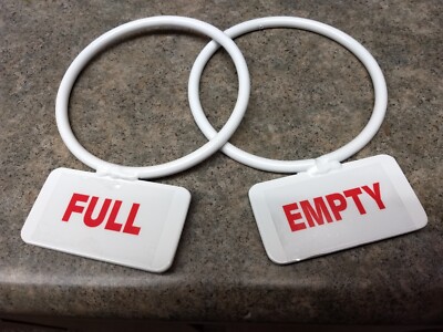 Pressurized Gas Cylinder identification tag Empty & Full, Hangs on neck ...