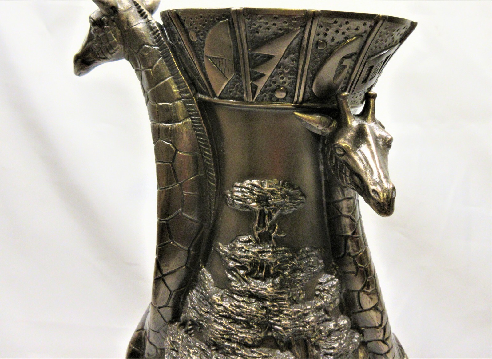 Veronese Designs Giraffe Art Nouveau Bronze Finish Ornate 16" Tall ...