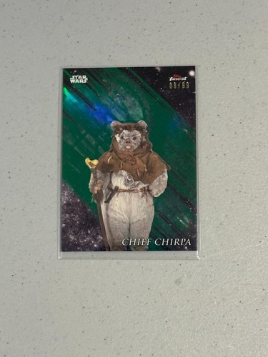2018 Topps Star Wars Finest Green Parallel #/99 Chief Chirpa - #22 | eBay
