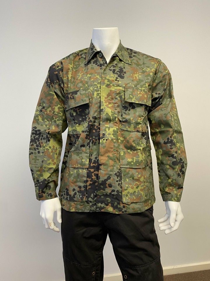 Mens Army Military Battle Dress Uniform BDU Camouflage Top Jacket Shirt ...