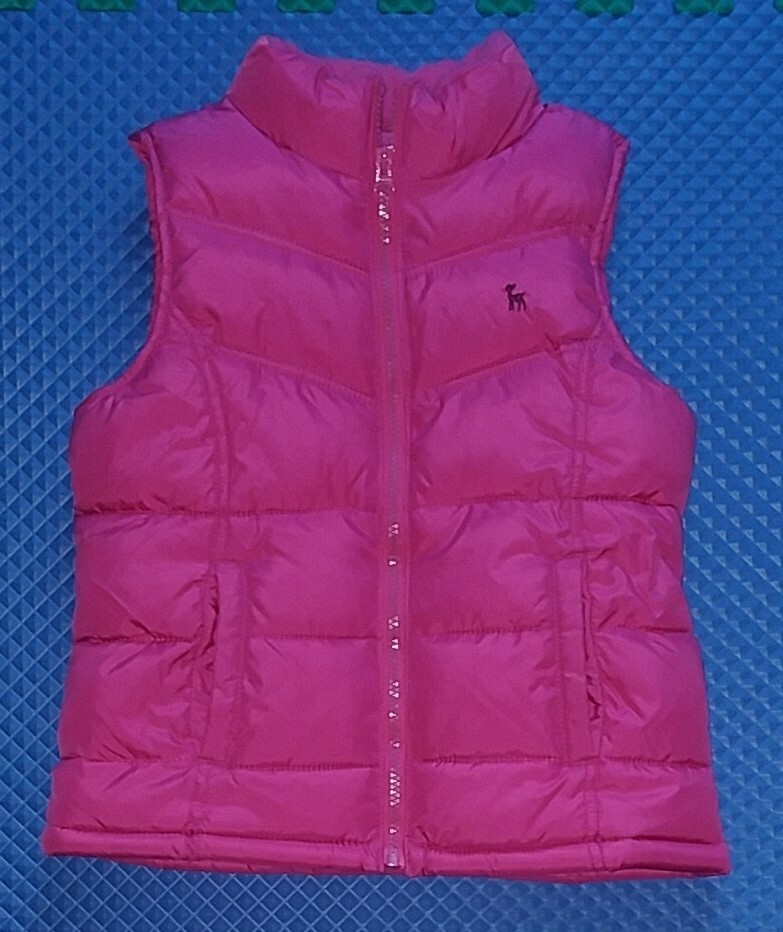 Girls hot pink puffer vest by OLD NAVY, fleece lined, light-weight, NEW ...