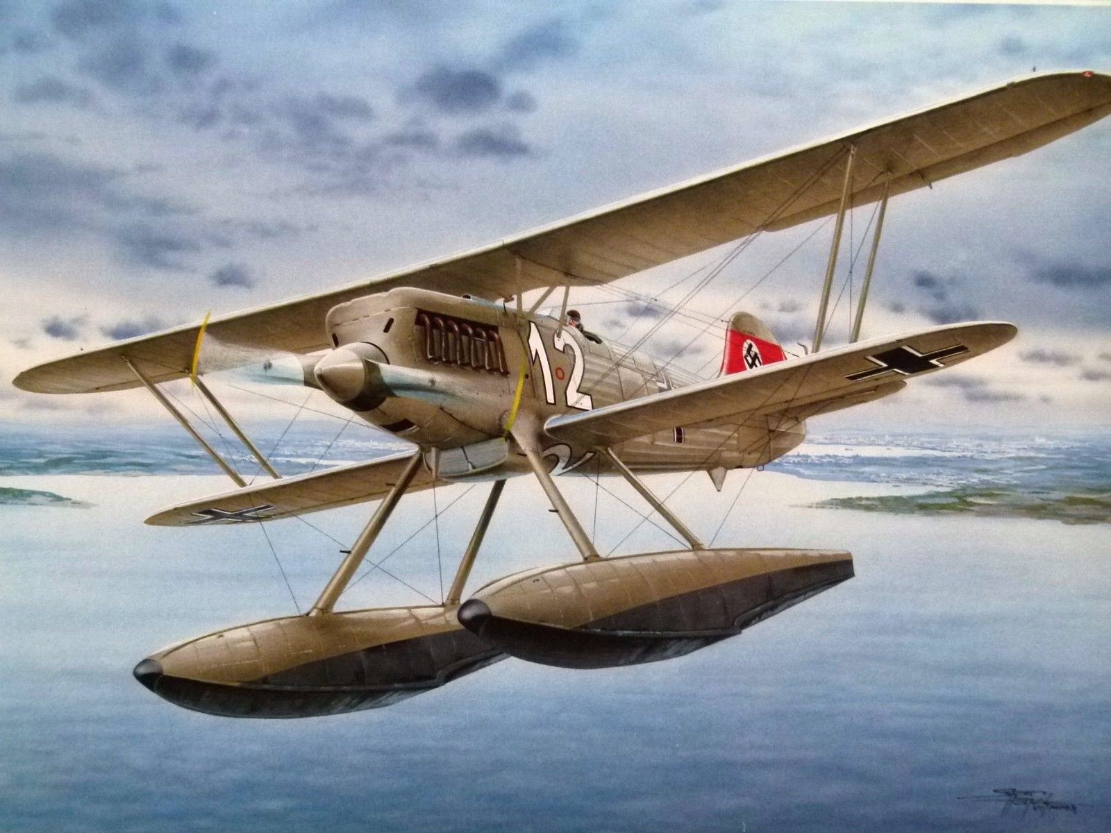 Special Hobby 1:48 Heinkel He 51b-2(W) Float Plane Aircraft Modèle Kit ...