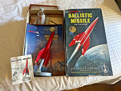 Vintage Scientific Alpha 1 Ballistic Missile Launcher Model Rocket Set ...