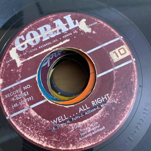 Buddy Holly - Heartbeat/Well... All Right 9-62051 45rpm Good R32 | eBay