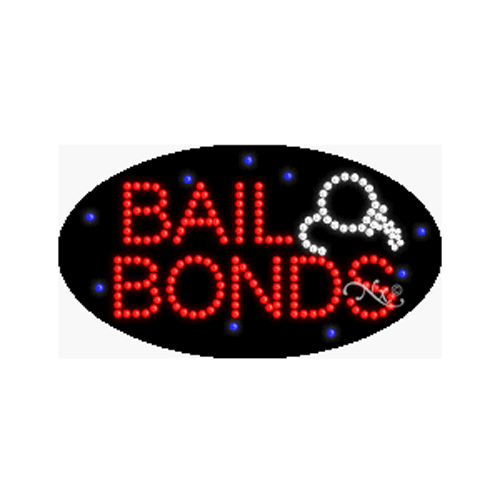 LED Neon Sign Bail Bonds 27"L x 15"H #24145 | eBay