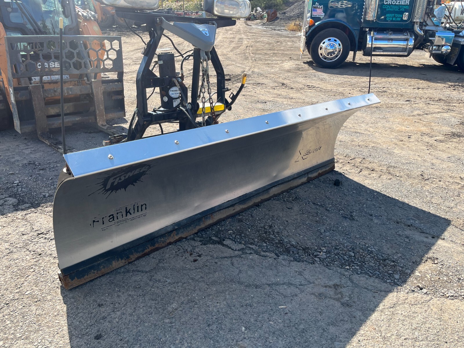 Fisher Snowplow 8ft straight stainless steel, plow only, pick up only ...