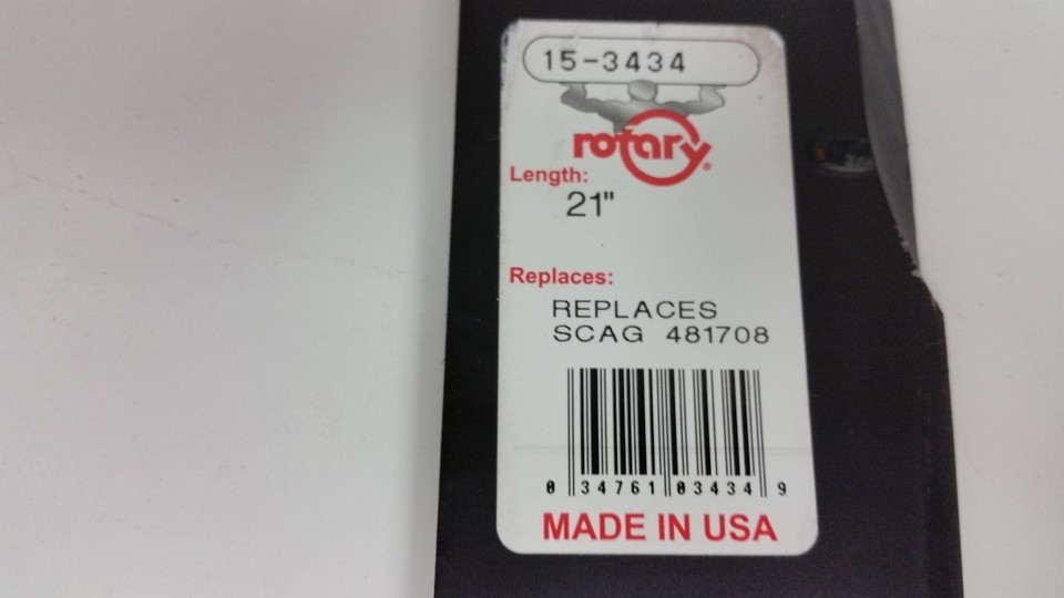 QTY/3 21" Rotary 3434 Notched Air-Lift Blades 61" Cut SCAG 481708 | eBay
