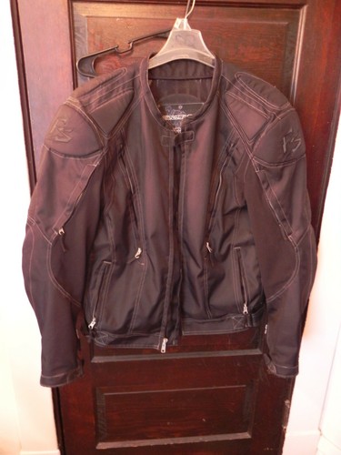 Fieldsheer Men's Armored Mesh Motorcycle Jacket, Black, X-Large | eBay