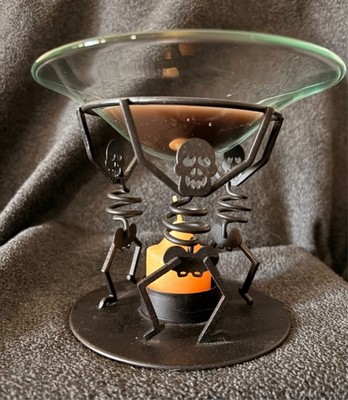Partylite "Mr. Bones" Skeleton Tea Light Wax Warmer About 5" High ...