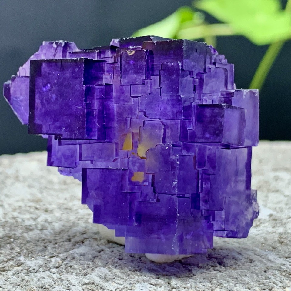 33G Natural purple, QR code fluorite, mineral specimen/China | eBay