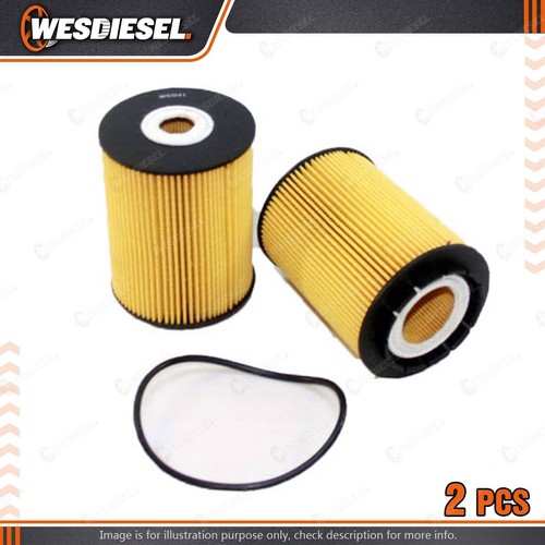 2 x Wesfil Oil Filters fits Audi A8 D2 Q7 4L S8 D2 3.6L 4.2L V6 V8 ...