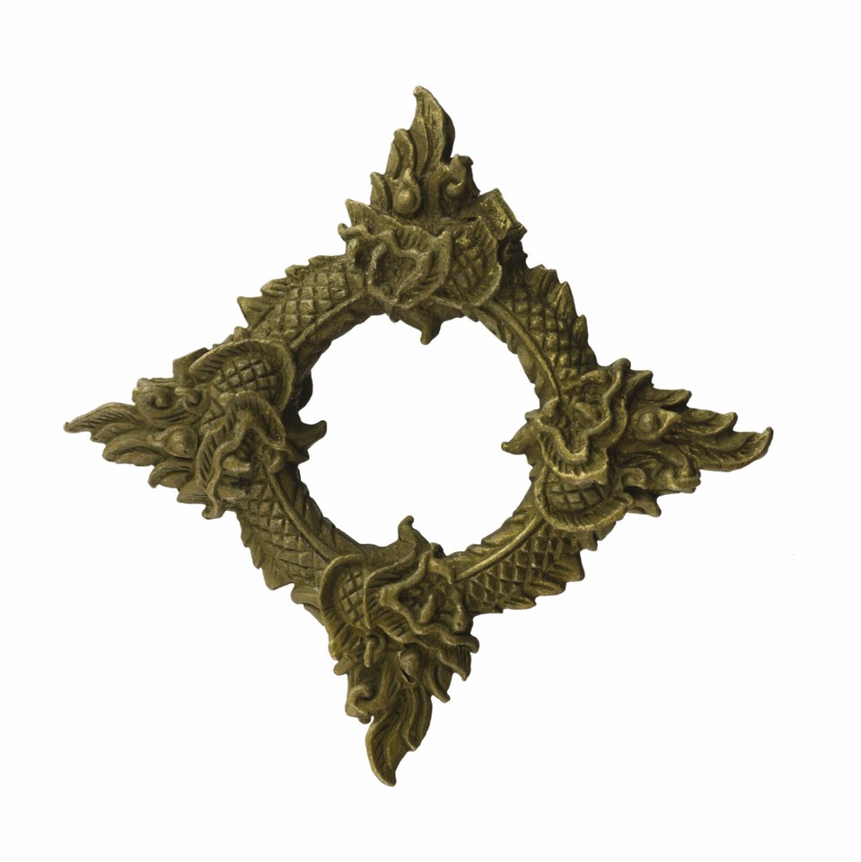 Ouroboros Naga Phaya Nak Sacred Serpent Thailand Brass Amulet Thai 1708 ...