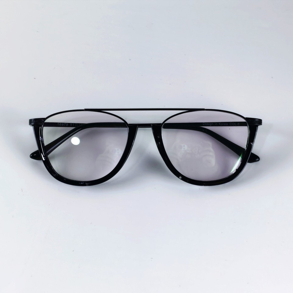 Vintage TR90 Eyeglass Frames Half Rim Spectacles Women Men Retro Metal ...
