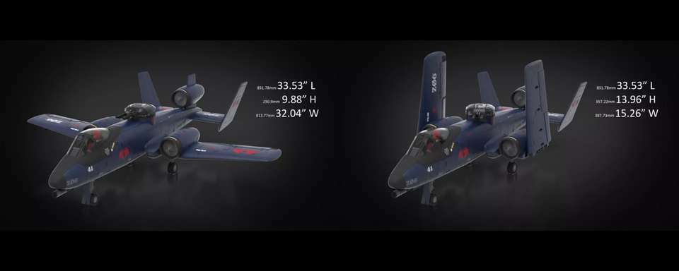 G.I. JOE CLASSIFIED SERIES COBRA RATTLER GROUND ATTACK JET Hasbro Pulse ...