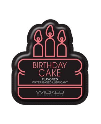 Wicked Sensual Care Lube water-based Birthday Cake Lubricant- .1 oz ...