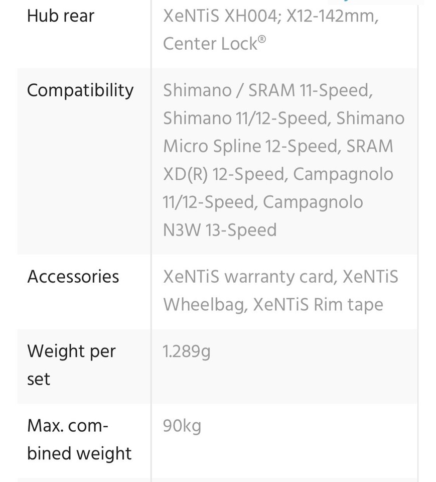 XENTIS SQUAD 2.5 GRAVEL / ROAD CARBON 29 /700 WHEELSET SRAM/XDR12s ...