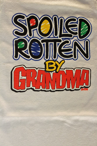 spoiled rotten by grandma funny t-shirt tee boy girl clothes graphic ...
