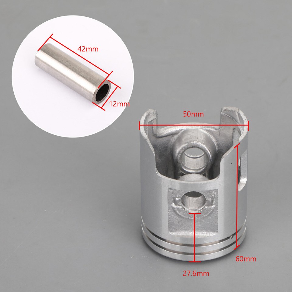 Piston Kit Standard Bore 50mm Fit for Yamaha Axis YA90 90-97 Jog CY90 ...