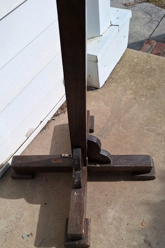 Vtg MCM Stickley Mission Arts & Crafts Coat Hat floor Rack brass Hall ...