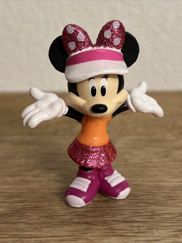 Minnie Mouse In Golf Outfit Disney Character 3” Figure Solid PVC Toy | eBay