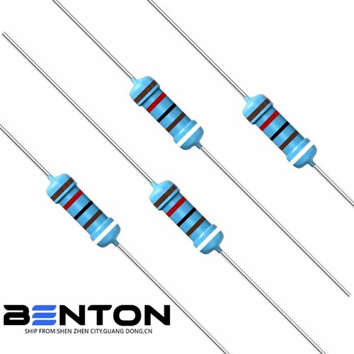 100Pcs 2W(2 Watt) Metal Film Resistors Kit ±1% 1Ω-10M Ohm 134 Values ...