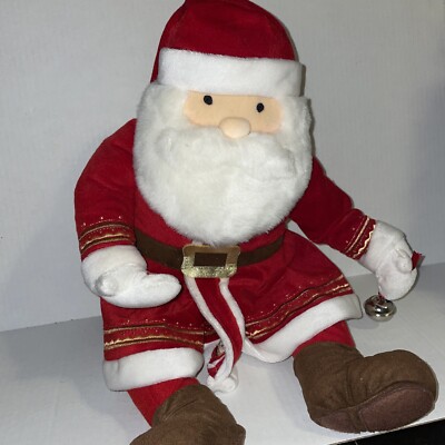 Hallmark The Polar Express Santa Claus Talking Plush 18" Jingle Bell ...