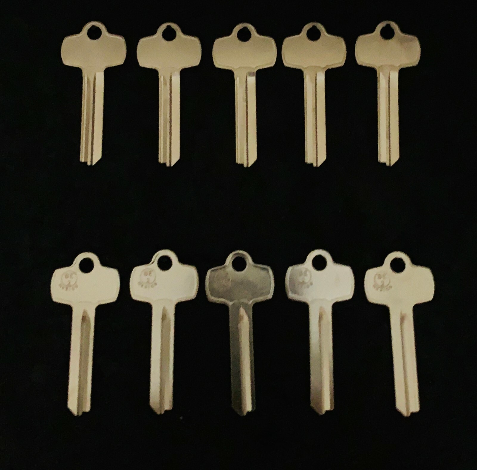 Lots of 5/10 Nickel Plated Key Blanks 1A1A1 A1114A BE2 BES-1D for Best ...