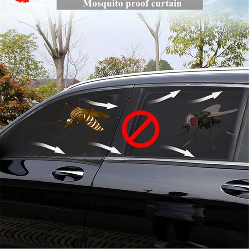 2pcs Car Side Front Window Sun Shade Cover Mesh Shield UV Protection w ...