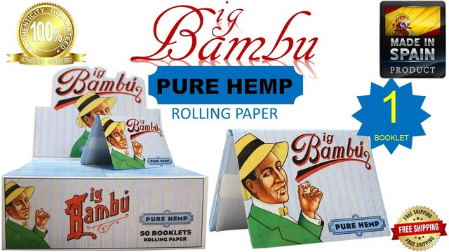 Bambu Big Bambu Pure Hemp Rolling Paper - 2 Booklets for sale online | eBay