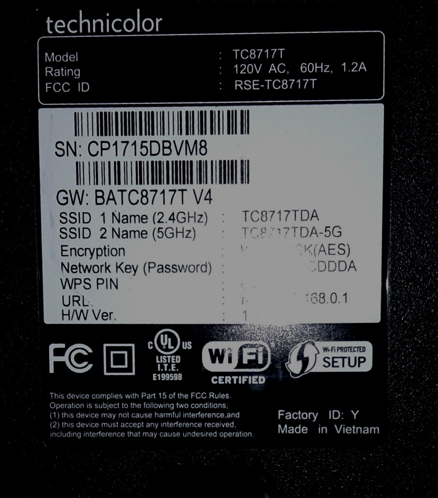 Technicolor TC8717T DOCSIS 3.0 Wireless Modem + Telephone/VoIP | eBay