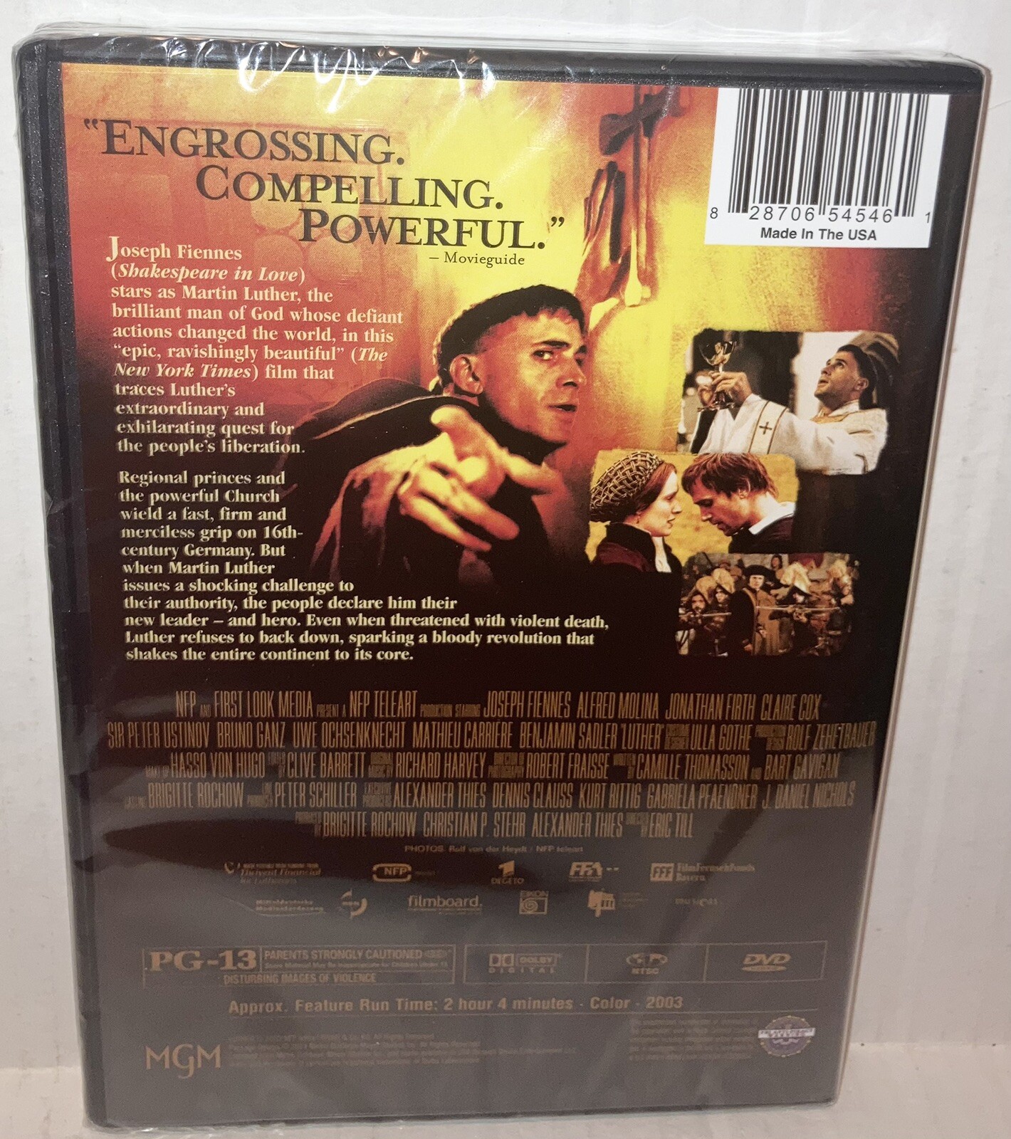 Luther DVD NWT New 2021 MGM Drama Religious Joseph Fiennes | eBay