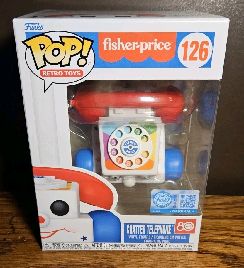 Funko Retro Toys Fisher Price Chatter Telephone #126 With Protector | eBay