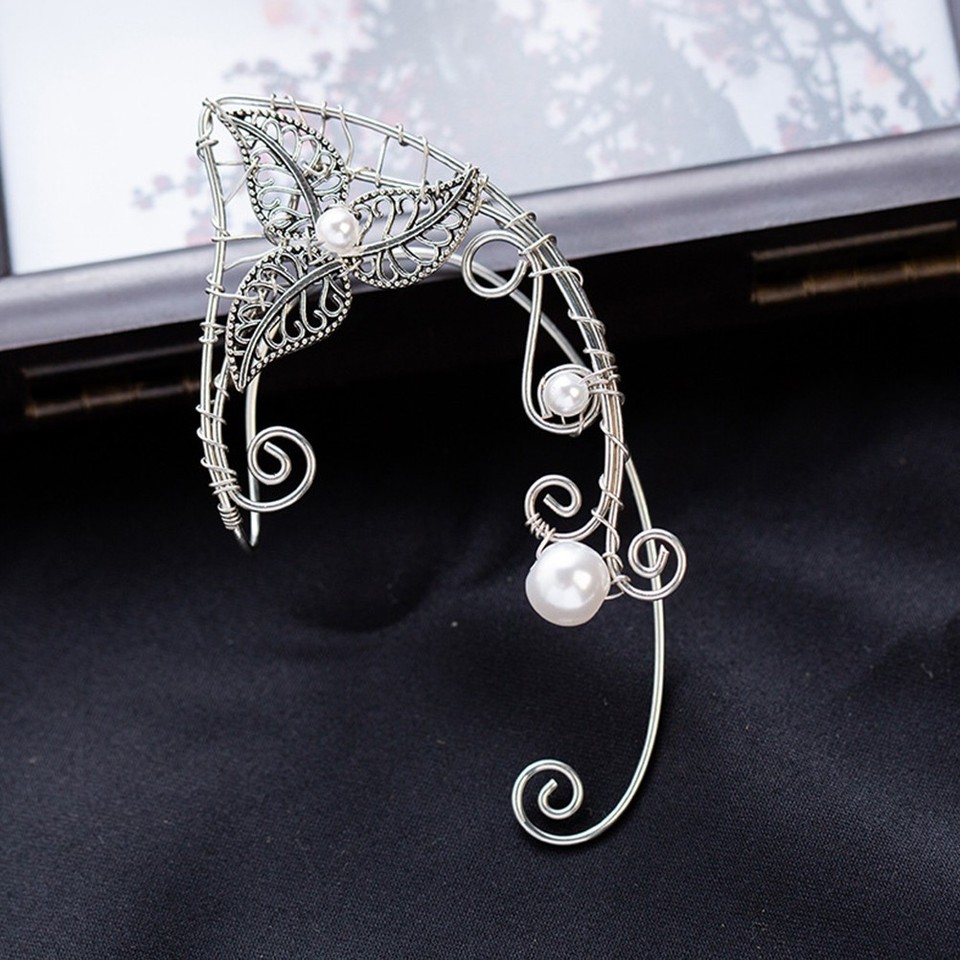 2 Pairs Renaissance Accessories Elf Ear Cuffs Earcuff Earrings for ...