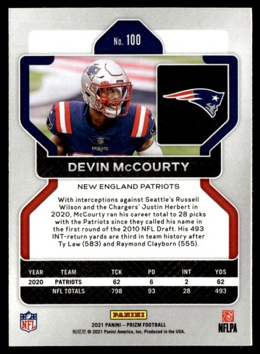 2021 Panini Prizm Devin McCourty New England Patriots #100 | eBay