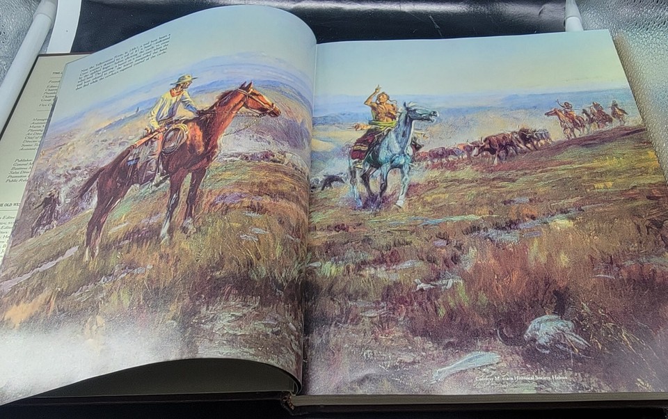 Time Life Books The Old West Cowboys & Indians Beautiful Faux Leather ...