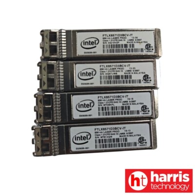 4PK INTEL E10GSFPSR FTLX8571D3BCV-IT SFP+SR 10G E65689-001 0Y3KJN for ...