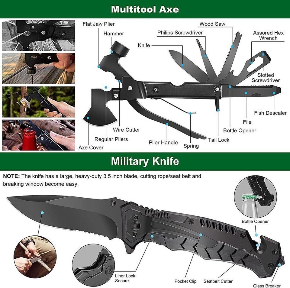 Emergency Survival Kit Bag First Aid Bug out Military Prepper Kit ...