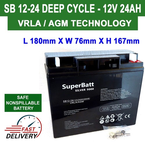 Lawn Mower Battery SB12-24 12V 24AH (17AH 18AH 19AH 21AH 22AH) VRLA AGM ...