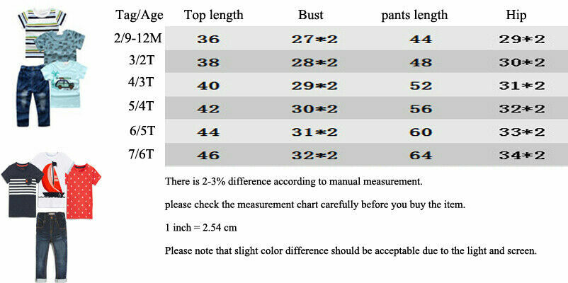 4Pcs/Set Kids Baby Boys Outfits 3pc T-Shirt + 1pc Denim pants Kids ...