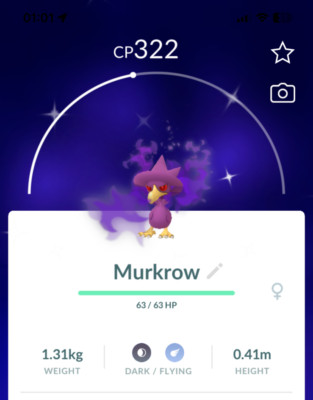 Shiny Purified Murkrow Shadow - Trade - Read description | eBay