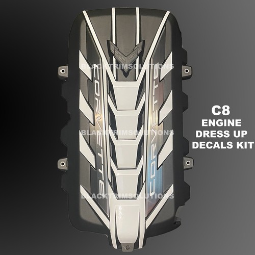 For 20-24 Chevy Corvette C8 Engine Cover Letter Full Decals 2020 2021 ...