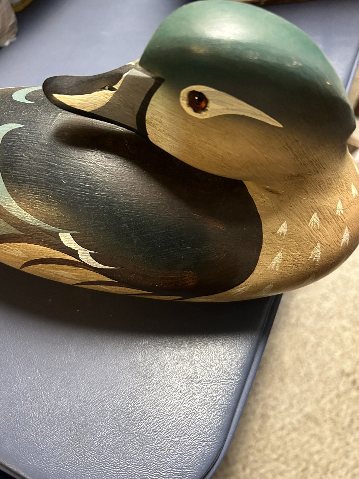 WOOD DUCK HEN DUCK DECOY! SIGNED! | eBay