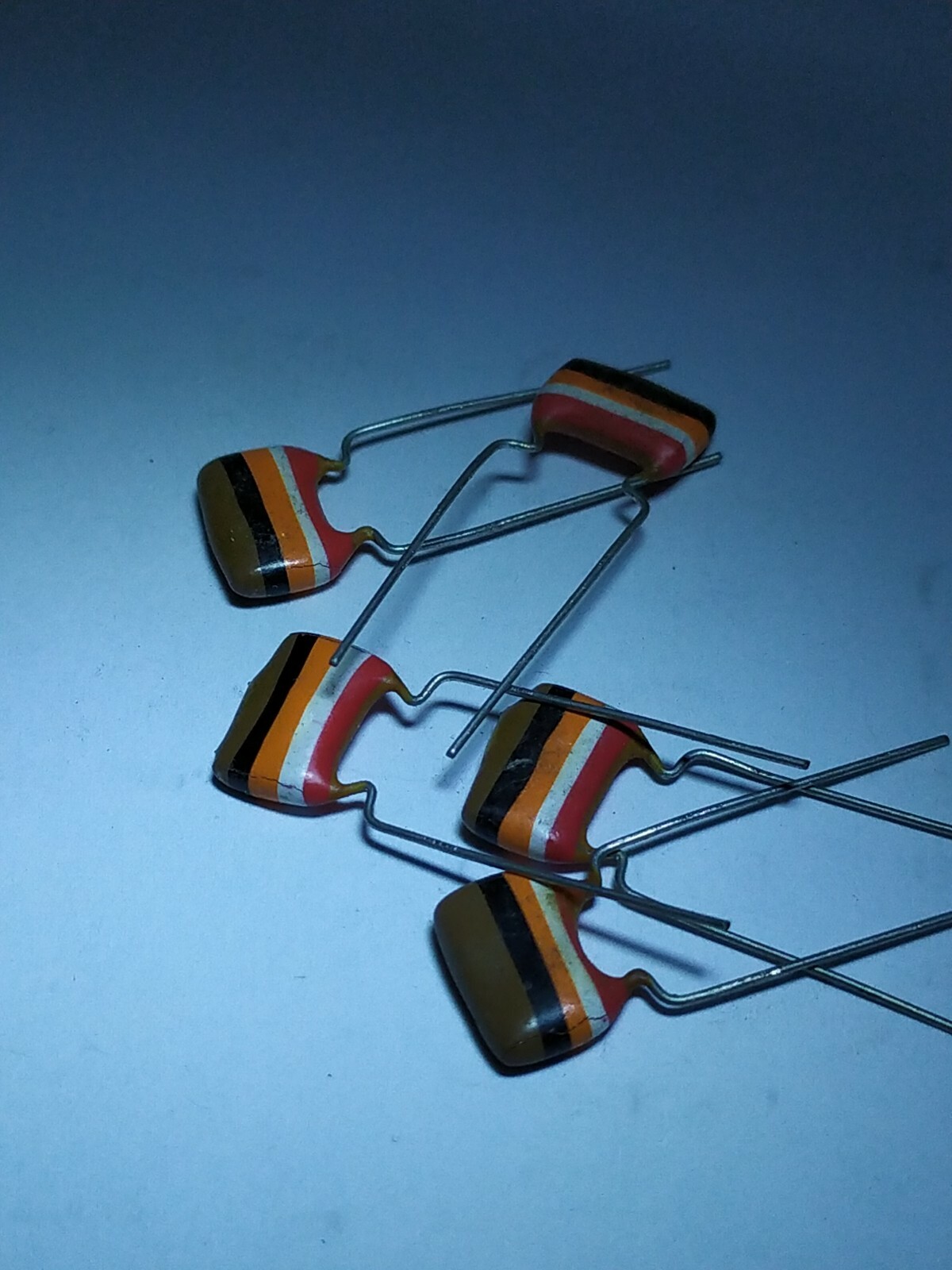 2x NOS MULLARD TROPICAL FISH C280 Capacitor 0.01uF 10nF 20% 100v CL4/30 ...