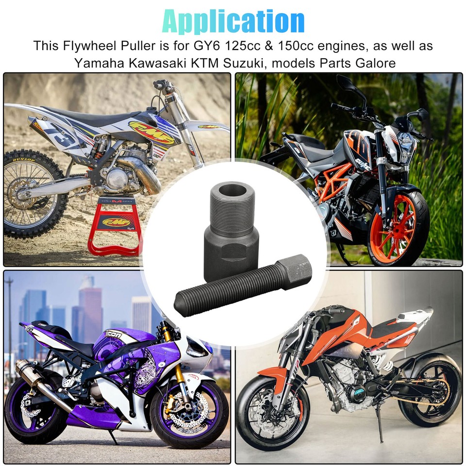 3 Way Motorcycle Flywheel Puller 27/28mm 16mm Magneto Stator Engine ...